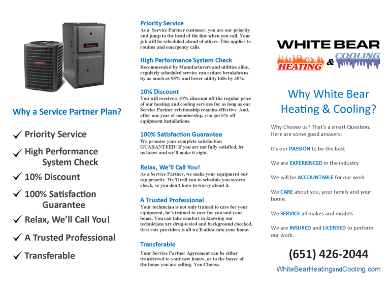 Service Protection Plan – White Bear Heating and Cooling